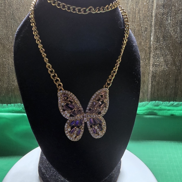 Jessica Simpson | Jewelry | Jessica Simpson Elegant Gold Butterfly ...